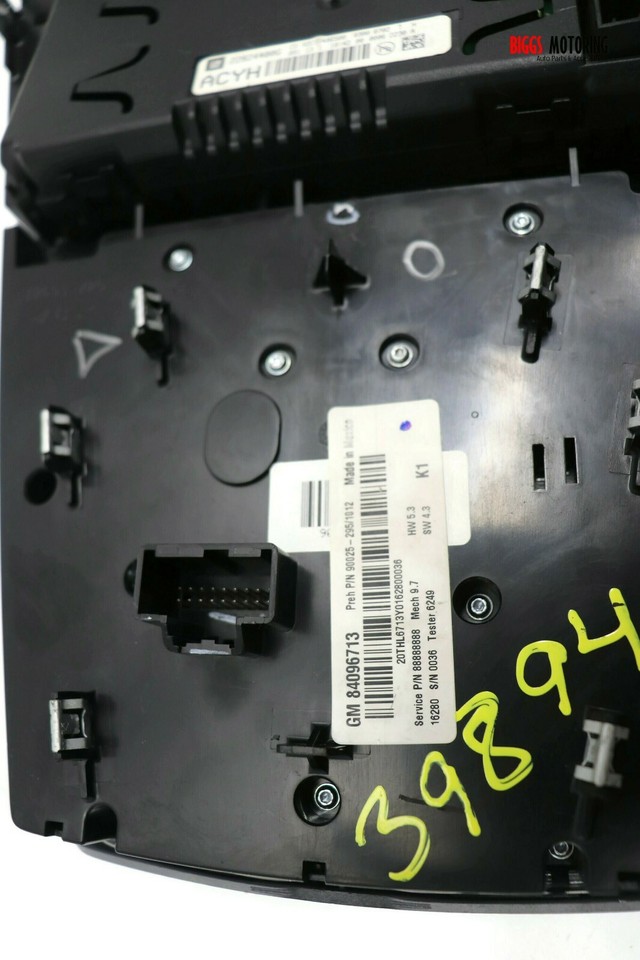 2012-2015 Chevrolet Equinox Radio Face Climate Control Panel Display ...