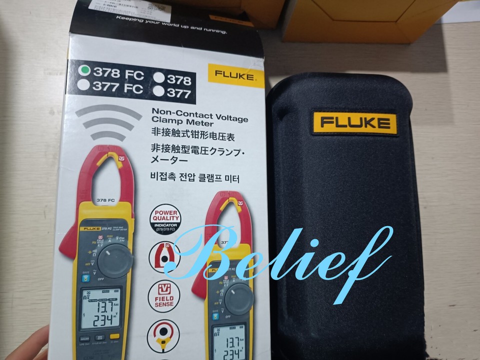 1pc Fluke 378FC Non-Contact Voltage Clamp Meter Brand New Fast FedEx or ...