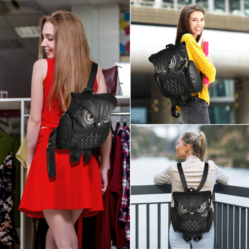 Womens Travel Bag Girl Purses Coco Owl Backpack Korean Version | eBay