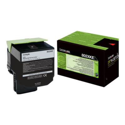 Lexmark 802XKE Toner schwarz für bis zu 8000 Seiten ISO/IEC 19798 ...
