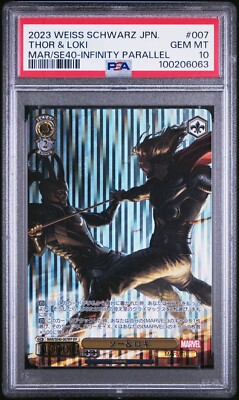 PSA 10 Wiess Schwarz JPN Thor & Loki Infinty Parallel SE-40 Marvel | eBay