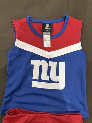 NFL Team Apparel 4T Toddler Girl Cheer Skirt 2 Piece Set New York ...
