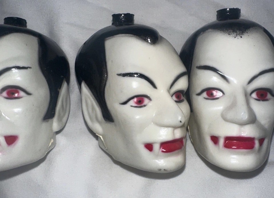 Universal Monsters HALLOWEEN Fright Night 10 Plastic Heads Only | eBay