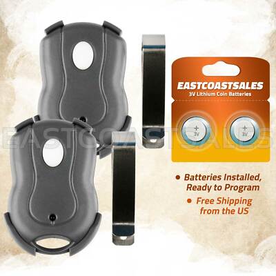 2 For Genie Garage Door Visor Remote Opener Intellicode GICT390-1BL 1 ...