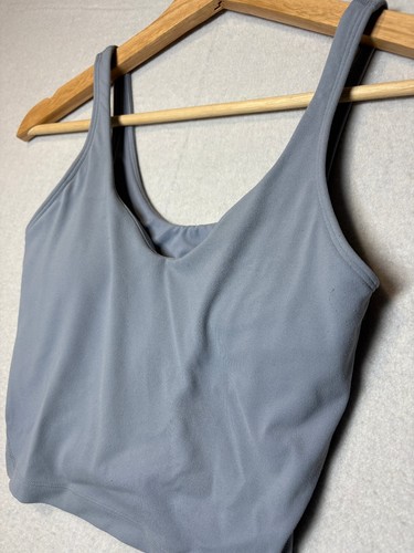 Lululemon Women's Align Tank Top Athletic Work Out Crop Top Sky Blue 4 ...