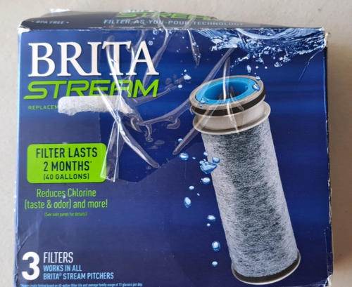 3-Count Brita Stream Replacement Filter for Water Pitcher NOB/SEALED | eBay