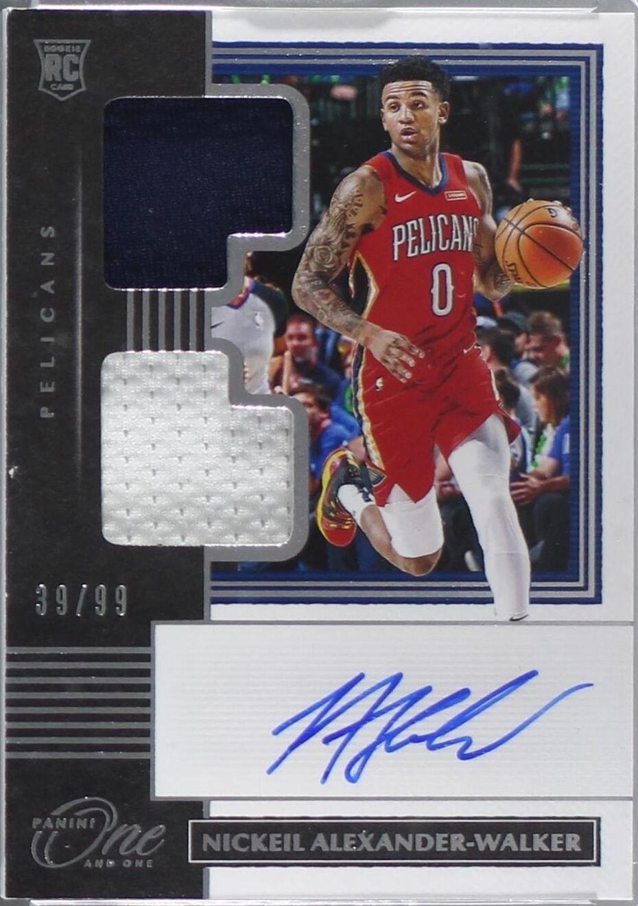 2019-20 Panini One and One - Rookie Dual Jersey Autographs Nickeil ...