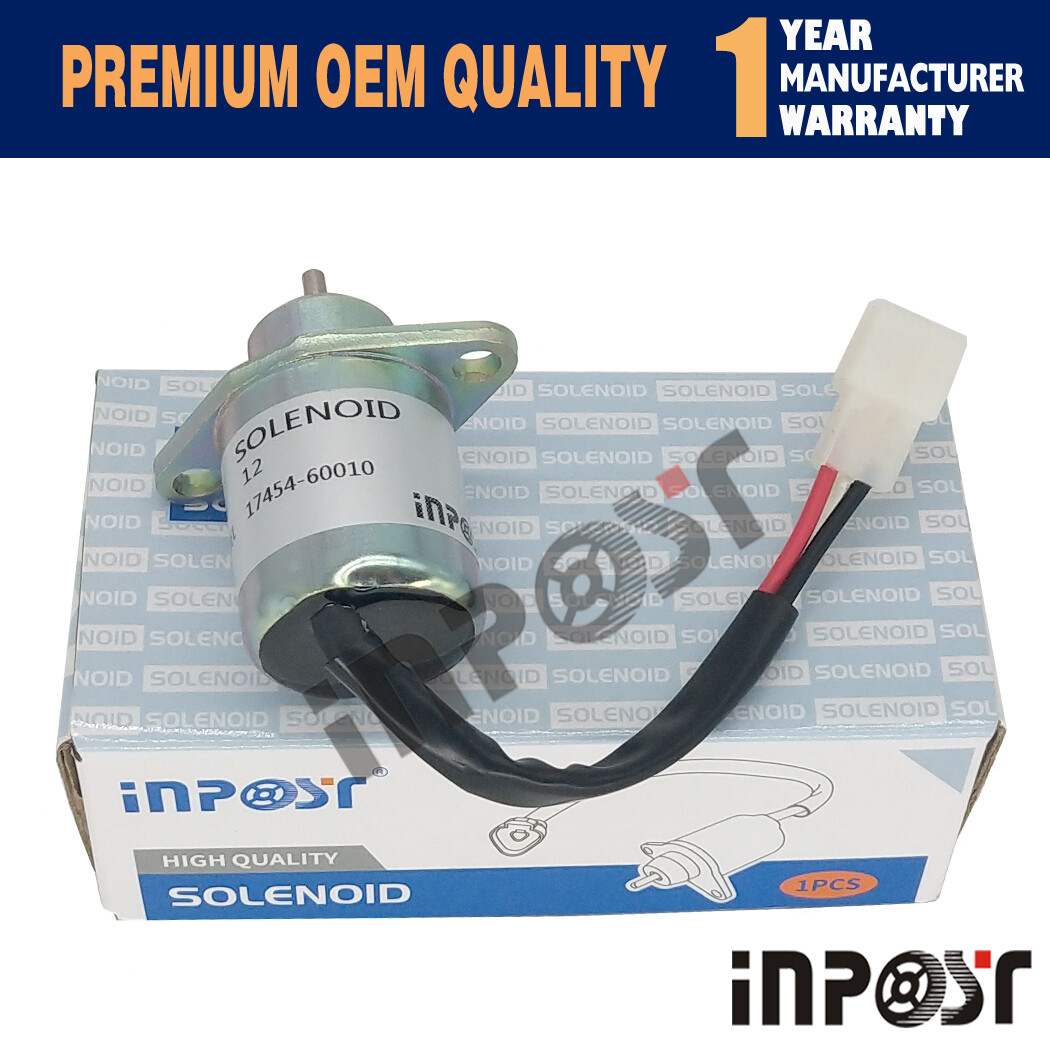 17454-60010 1503ES-12A5UC5S 12V Fuel Stop Solenoid For Kubota BX2200 ...