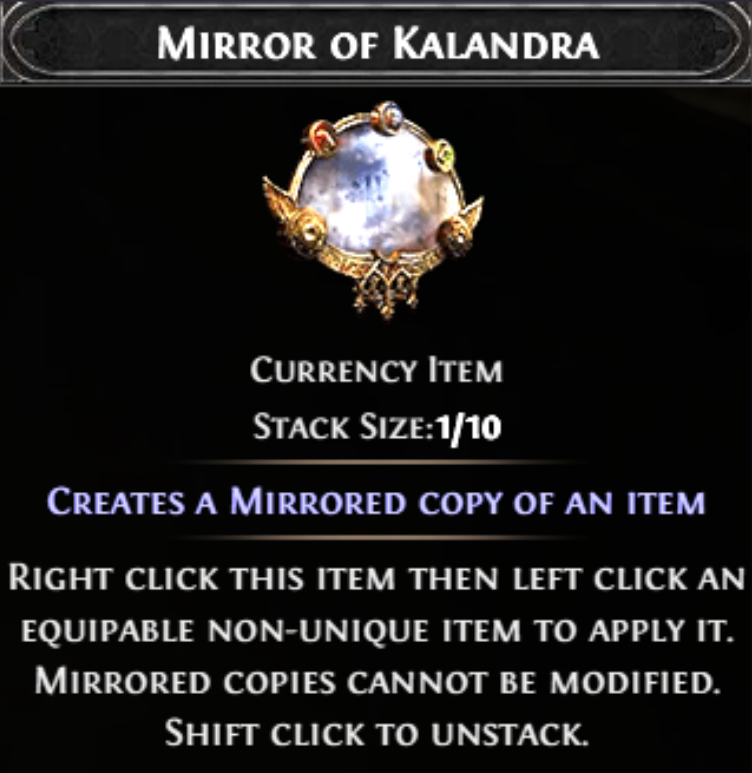 Path of Exile 2 POE Mirror of Kalandra Std/DotH SOFTCORE | eBay