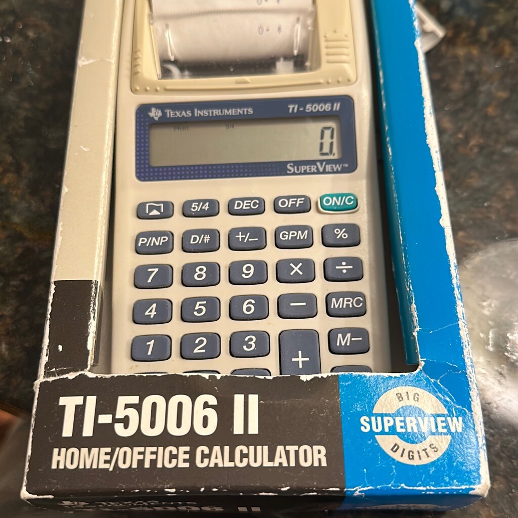 Texas Instrument TI- 5006 II / 2, working, with original box graphing ...