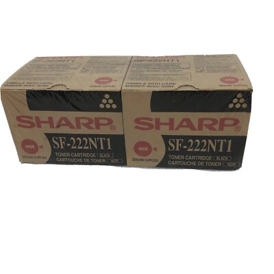 Sharp SF-222NT1 Black Laser Toner Cartridge, 2 Pack, Genuine, OEM ...