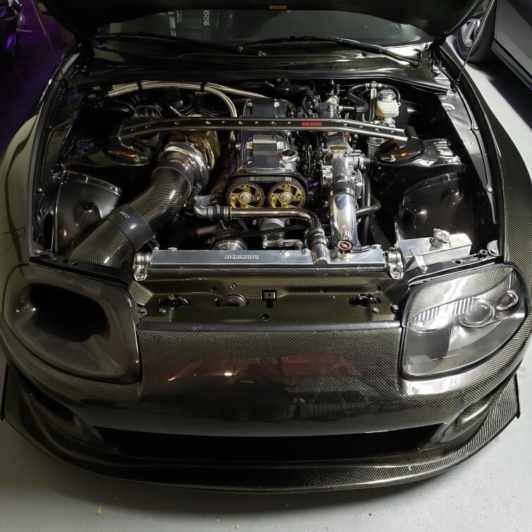 Toyota Supra Mk4 Carbon Fiber Headlight Air Intake for Toyota Supra Mk4 ...