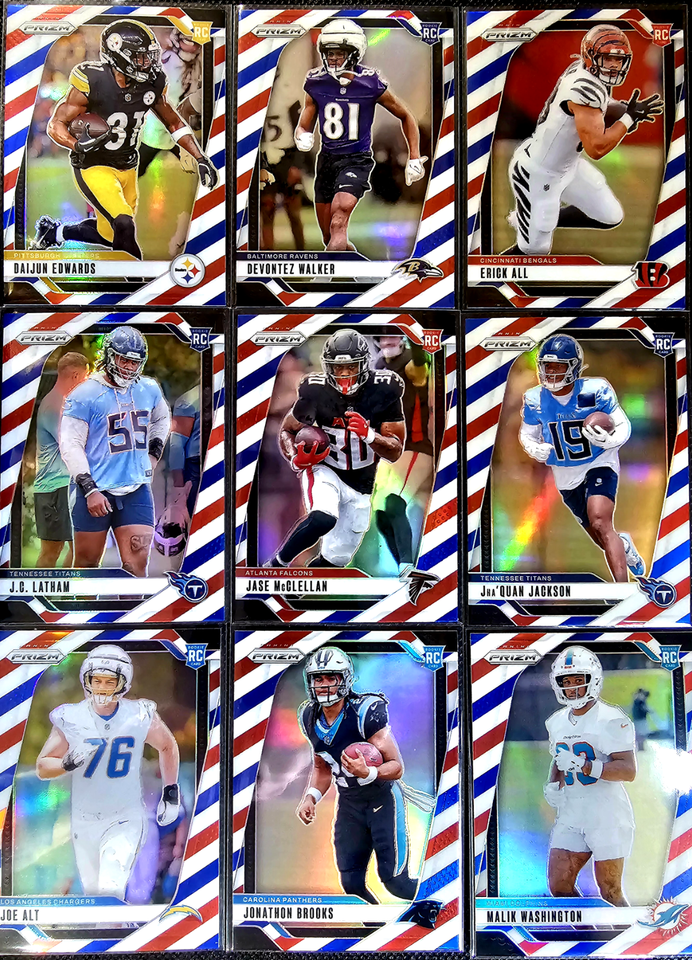 2024 Panini Prizm Football Red White & Blue - You Pick Set Builder Rc ...