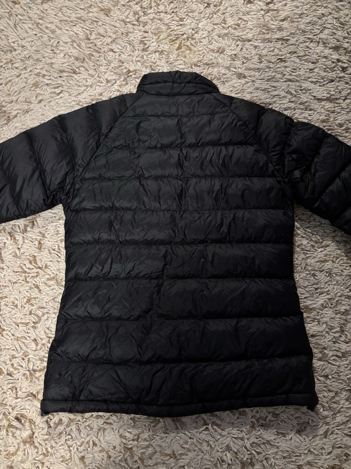 Rei Co-op Puffer Jacket Black Hooded Goose Down Pertex Quantum Logo Men ...