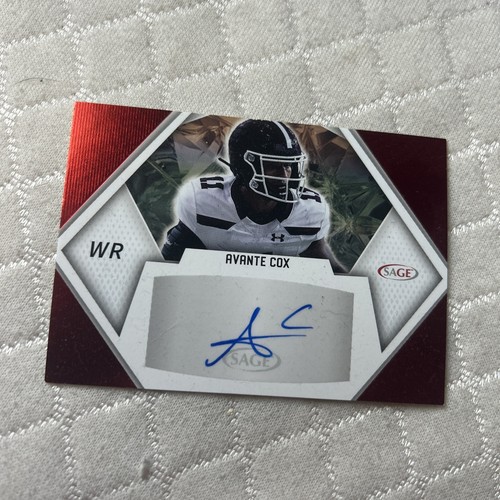 2023 SAGE High Series - Autographs Avante Cox #A-AC (AU, RC) for sale ...