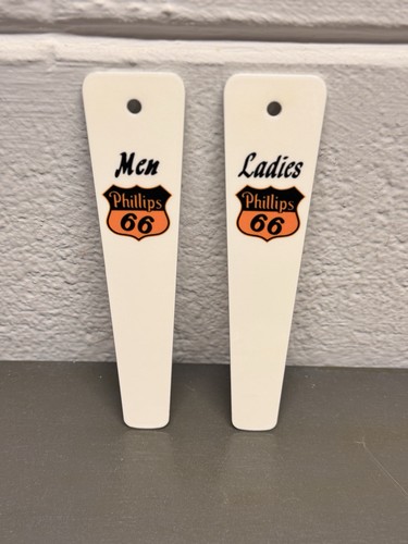 PHILLIPS 66 GASOLINE RESTROOMS KEY HANGER WITH FOBS GAS OIL GARAGE ...