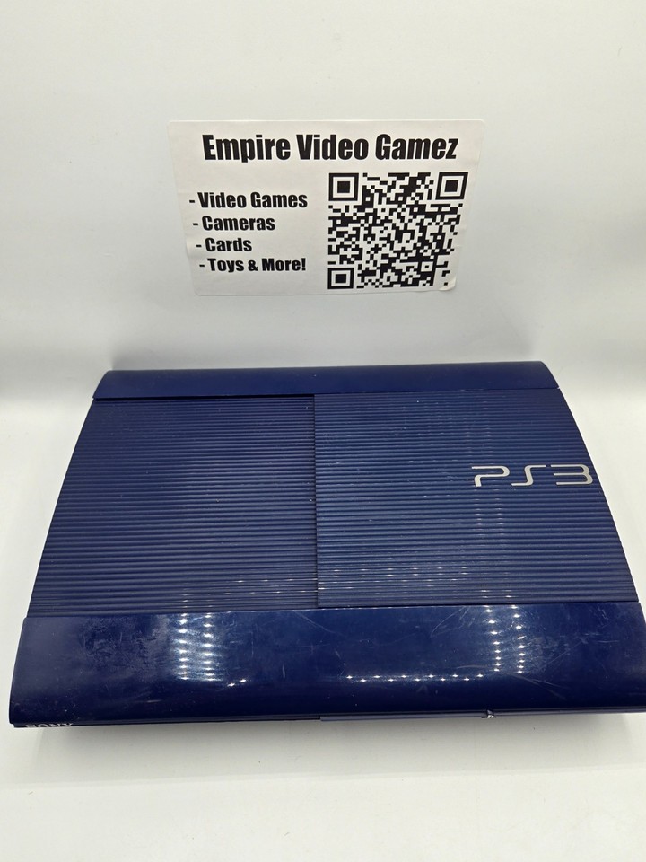 Sony PlayStation 3 Super Slim System Console Azurite Blue 250GB PS3 ...