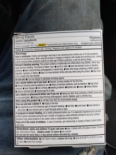 CYSTEX Max UTI Urinary Pain Relief Bacteria Control 48 Tablets Exp 06/ ...