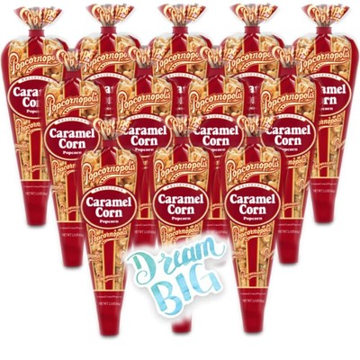 Popcornopolis Gourmet Popcorn – Pack of 12 Caramel Corn Mini Cones | eBay