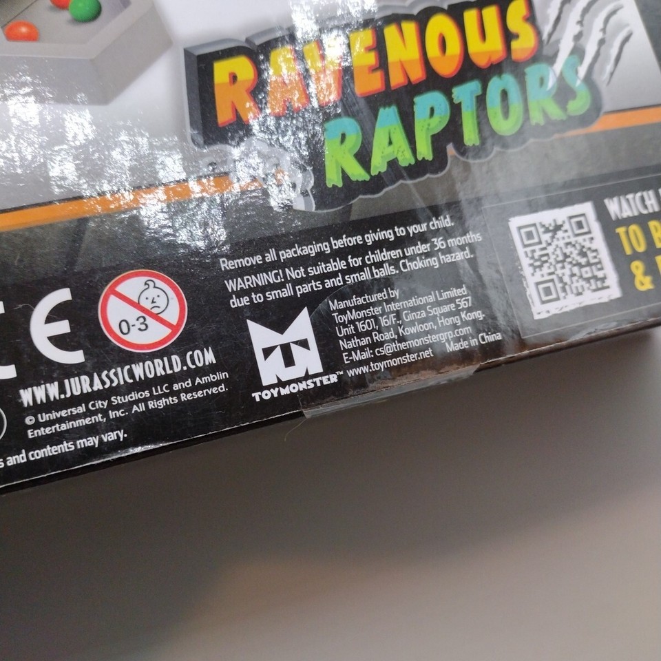 Jurassic World Ravenous Raptors Kids Dino Chomping Board Game 2023 ...