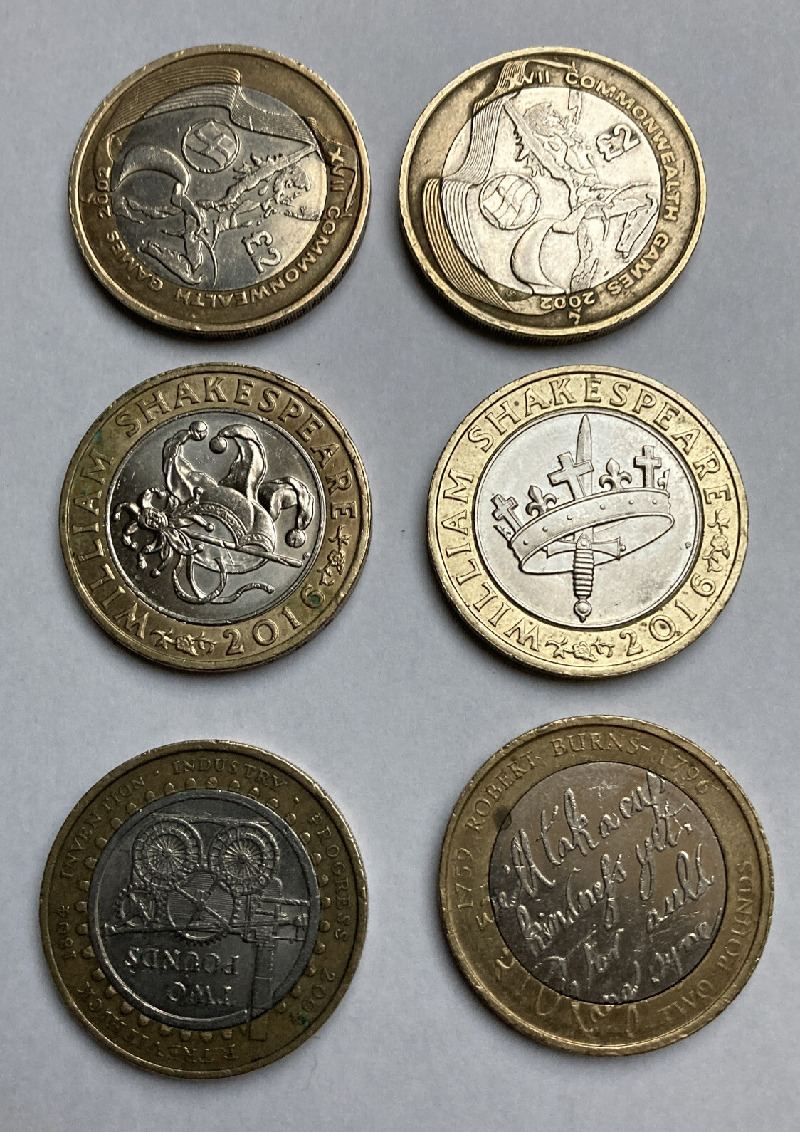 6 X Very Rare Two Pounds Coins Collectable | eBay