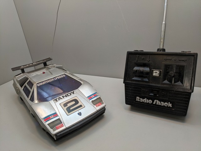 Vintage Radio Shack Lamborghini Countach Lp500s Racer RC Car 603043 ...
