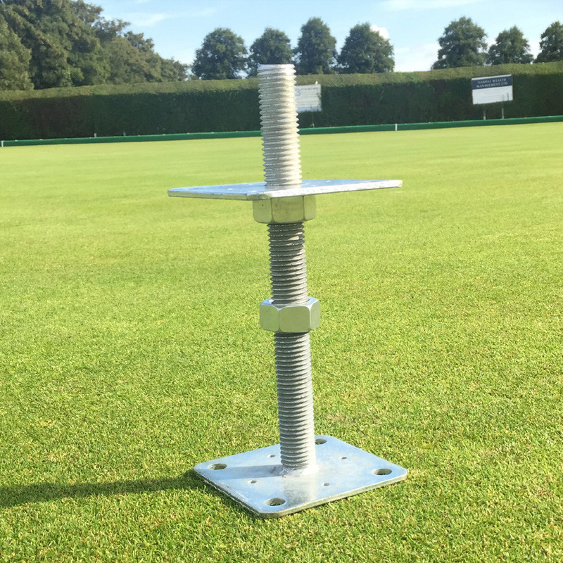 Galvanised Height Adjustable Elevated Post Base Support | eBay UK