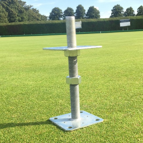Galvanised Height Adjustable Elevated Post Base Support | eBay