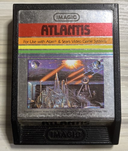 Vintage Atlantis ATARI Imagic Game Cartridge 1982 | eBay