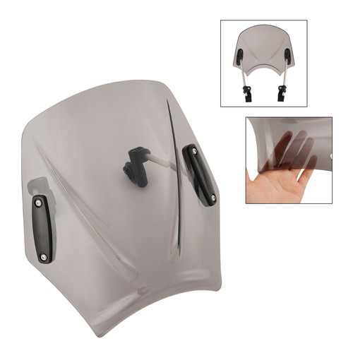 NEW Windshield WindScreen Universal fits for Motorcycle W/ 22mm / 7/8 ...
