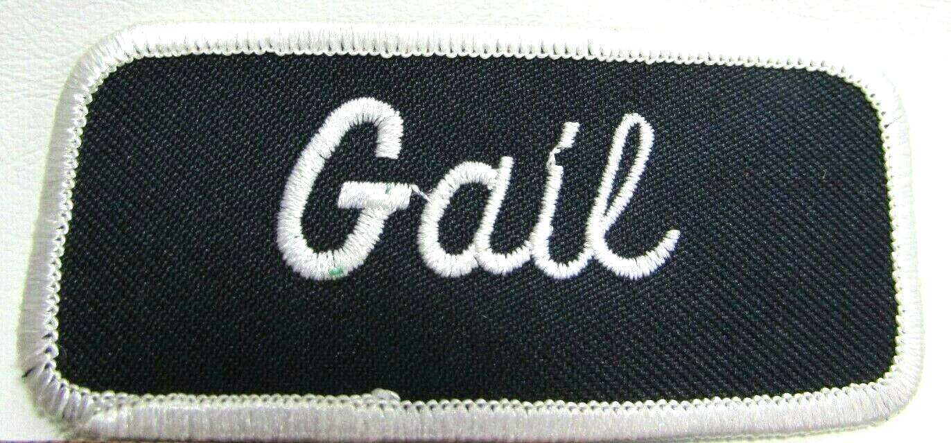 Gail Name Jacket Patch Personalized Employee Work Uniform Shop ...