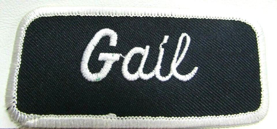Gail Name Jacket Patch Personalized Employee Work Uniform Shop ...