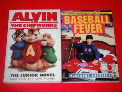 Alvin & The Chipmunks Jr. Novel & Baseball Fever Johanna Hurwitz ...