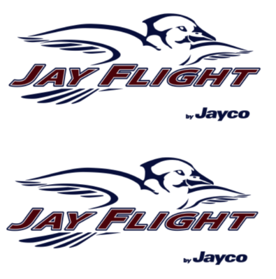 2 x JAY FLIGHT JAYCO RV TRAILER CAMPER DECALS STICKERS TL | eBay