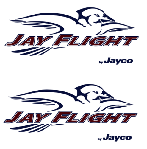 2 x JAY FLIGHT JAYCO RV TRAILER CAMPER DECALS STICKERS TL | eBay