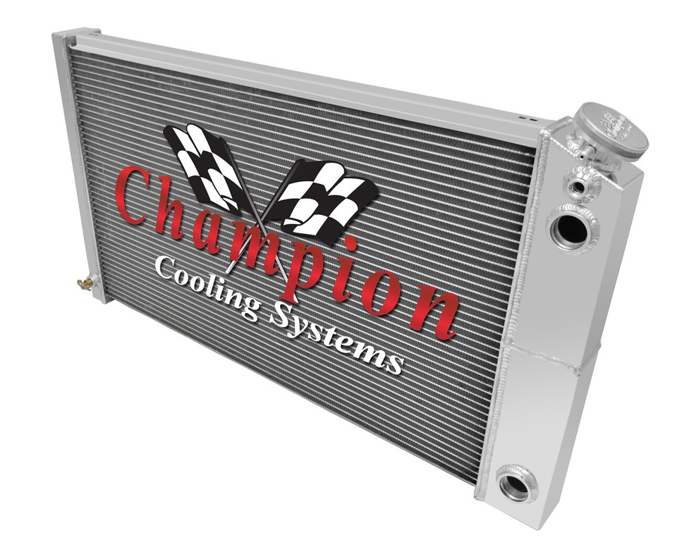 3 Row DR Radiator 28",14" Fans,1 1/2,1 1/2" for 1968 - 1977 Chevelle LS ...