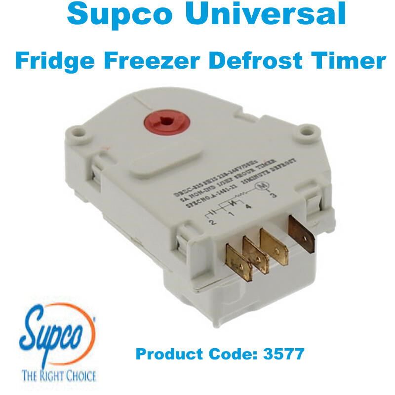 Homespares Supco Universal Domestic Fridge Freezer Defrost Timer 3577 ...
