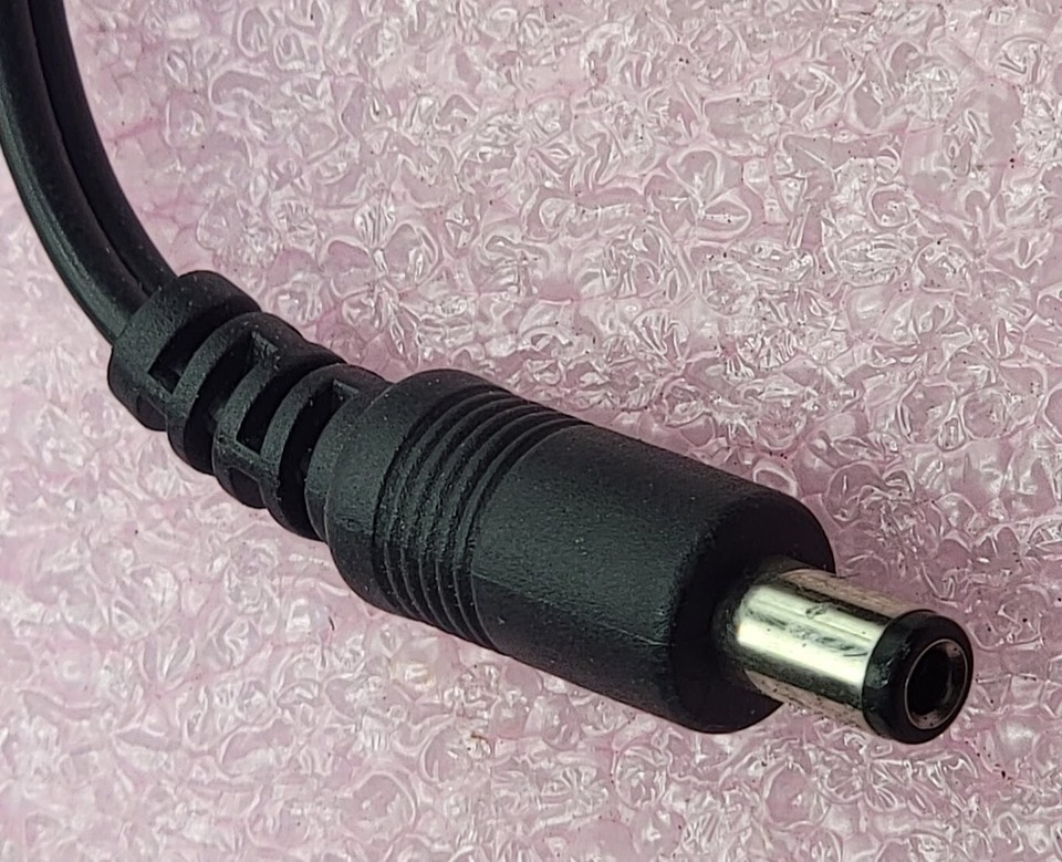 Lot of 2 - Power Cord, 2.5 ID, 5.5mm OD Barrel Connector Cable, 16-2C ...