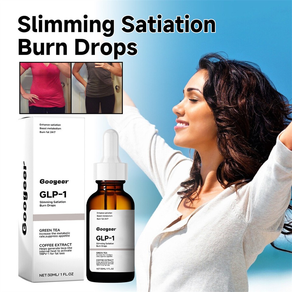 GLP-1 Weight Loss Fat Burner Drops Diet Supplement Slimming Drops 30ml ...