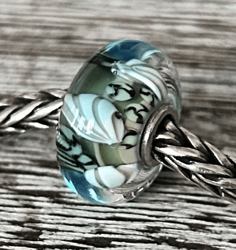 TROLLBEADS Curious Clams Ocean Bead LAA 925S NEW! Green, Black, White ...