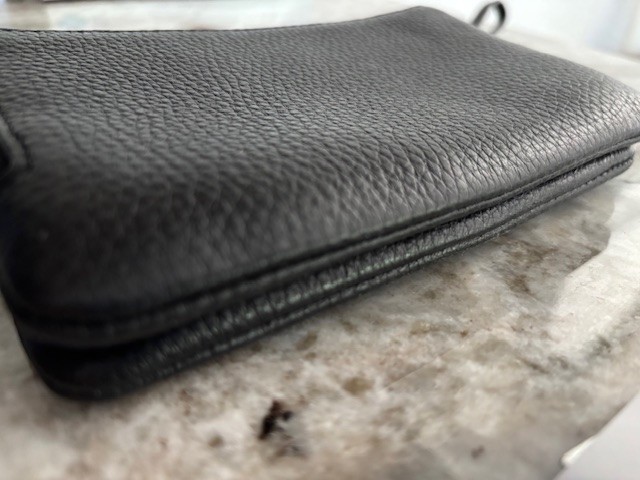 New With Tags Coach 6649 Double Corner Zip Leather Wallet Black w/Gold ...