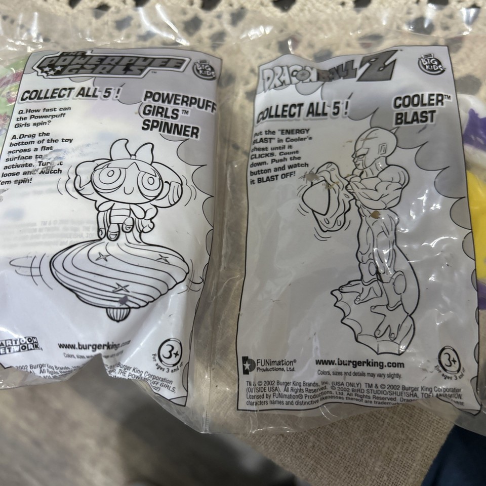 Dragon ball Z Powerpuff girls Burger King Kids Happy Toy Cartoon ...