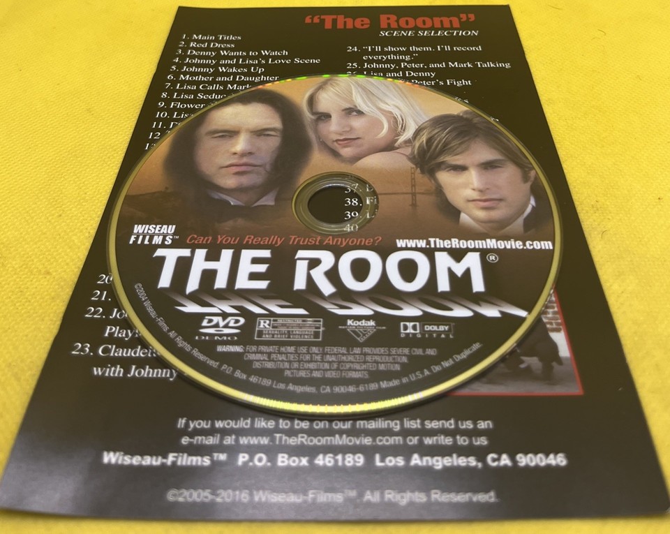 The Room (DVD, Made In 2003, Widescreen, Tommy Wiseau, Juliette ...