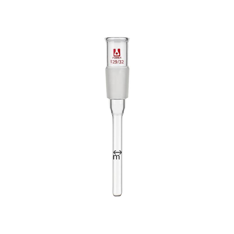 Glass Thermometer Adapter 14#-29# 40-200mm Lab Glassware Sealed Bottom ...
