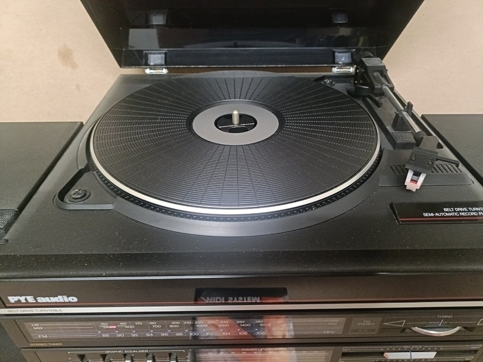 Vintage PYE Audio ST6120 Midi Stereo System Cassette Vinyl Record ...