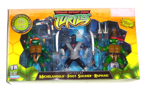 Tmnt Shredders revenge playmates 3 action figure 3 Box set Leonardo ...