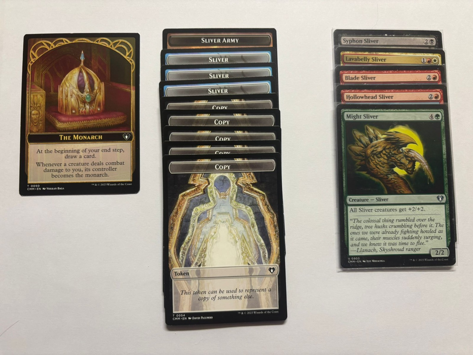 Extremely Upgraded Sliver Commander Precon Deck for Magic The Gathering ...