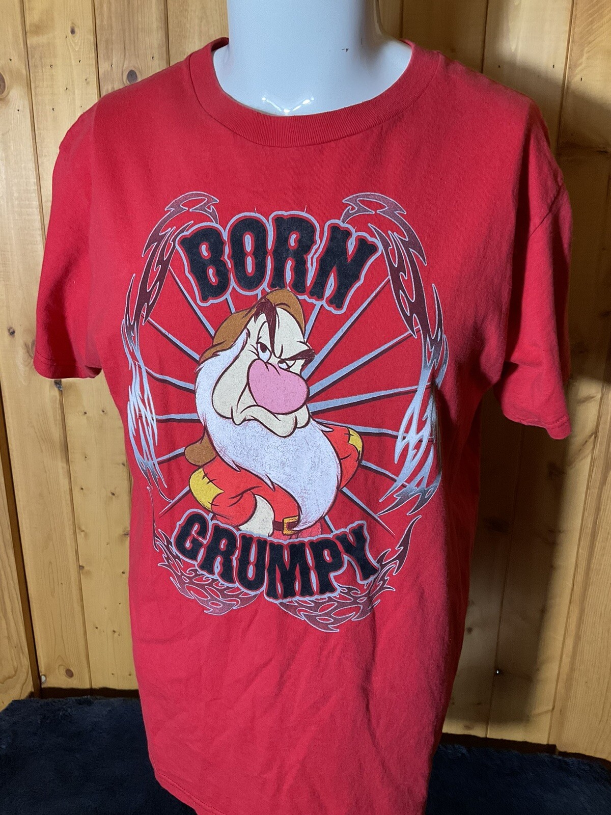 Disney Born Grumpy Men's 7 Dwarfs Graphic Tee Shirt S… - Gem