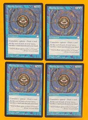 MTG PSYCHIC VORTEX (x4) Weatherlight (OldManMTG 010-406) | eBay