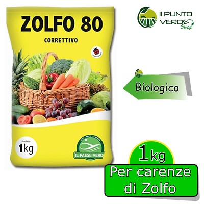 ZOLFO 80 MICRONIZZATO IN POLVERE 1 kg BAGNABILE nutre e fortifica le ...
